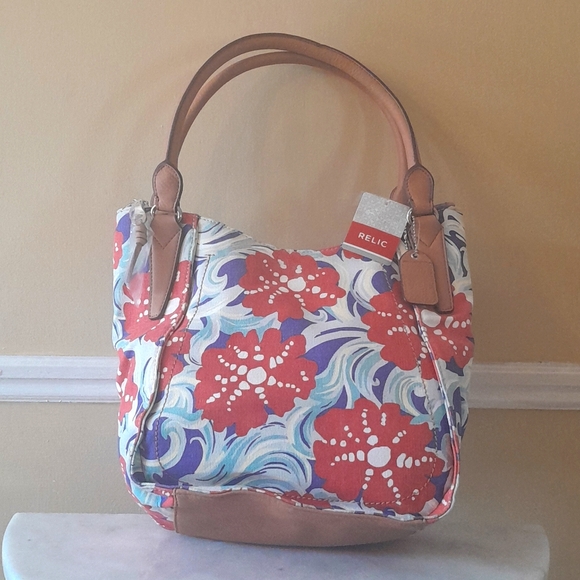 Relic | Bags | Relic Coral Totebrightmulti Womens Tote Bagtropical ...